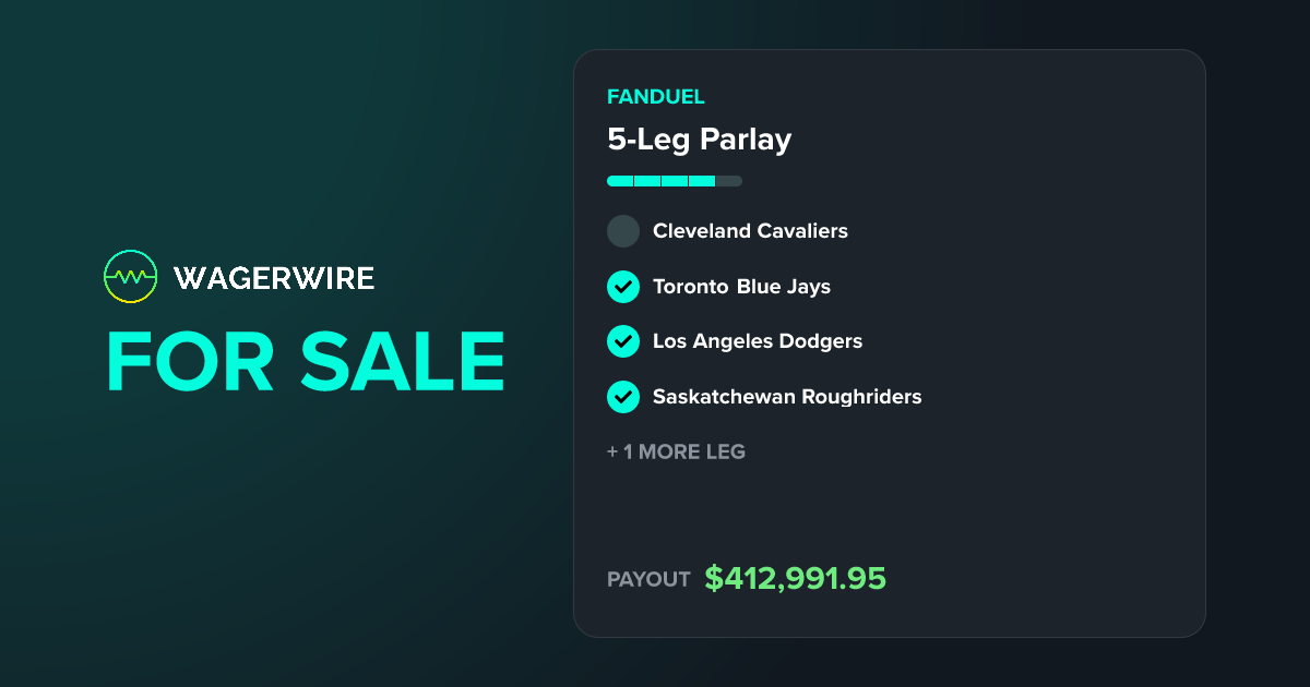 FanDuel 5-Leg Parlay For Sale - WagerWire